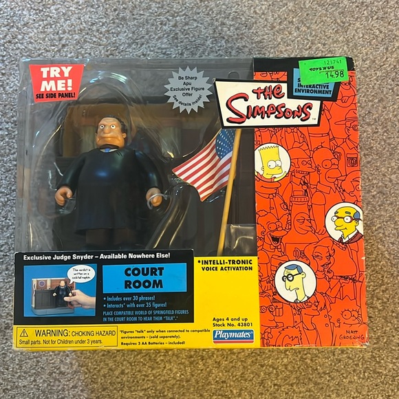 Toys | The Simpsons Courtroom Playset Judge Snyder Figure | Poshmark